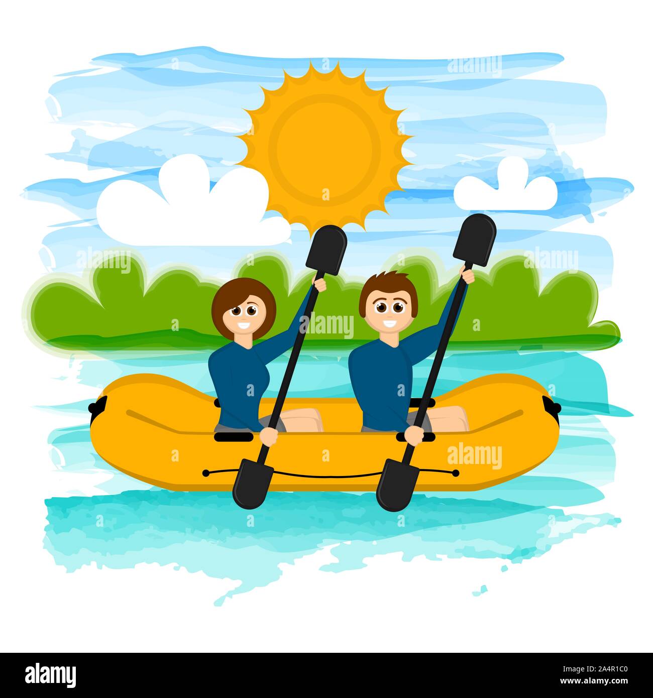 Floating over water Stock Vector Images - Alamy