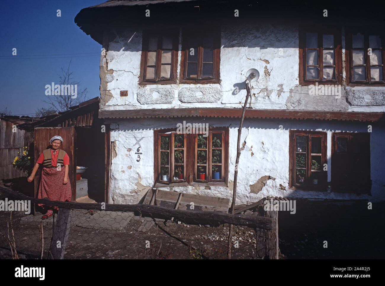 Family house in rural former Yugoslavia Stock Photo - Alamy