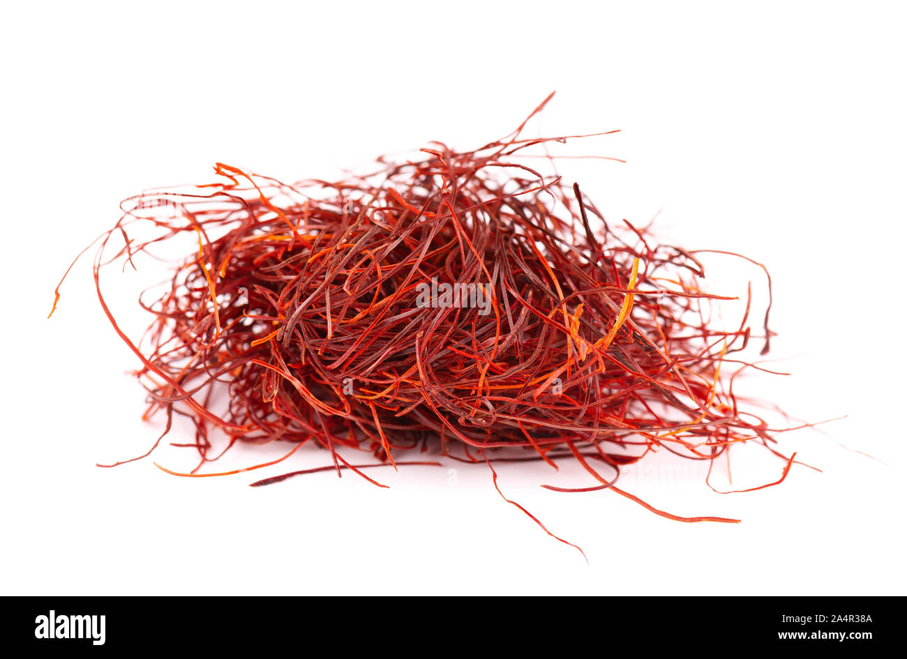 Red chili pepper threads isolated on white background. Lot of whole red ...