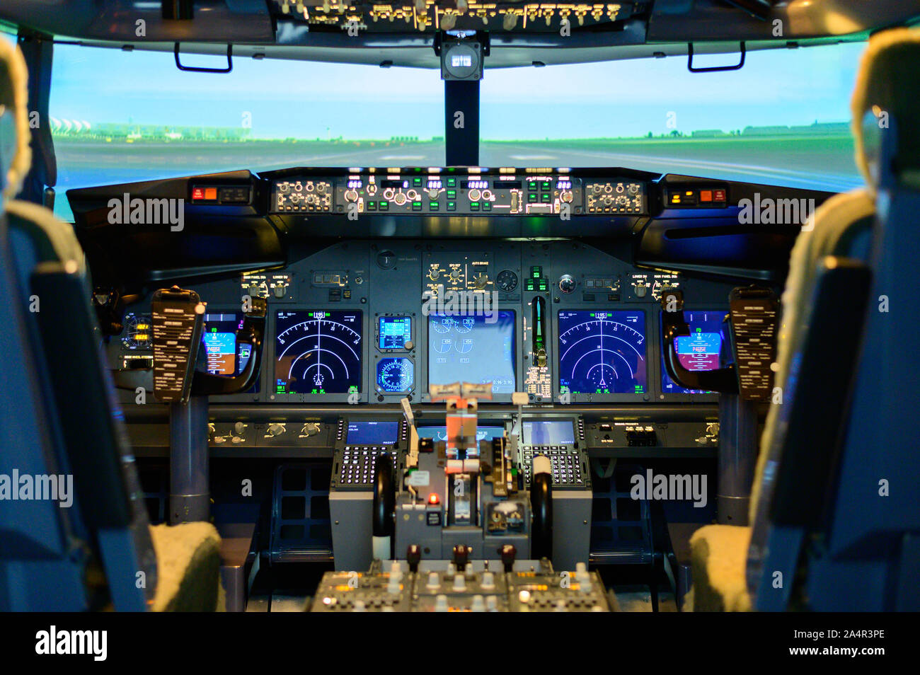 Aircraft cockpit simulator hi-res stock photography and images - Alamy