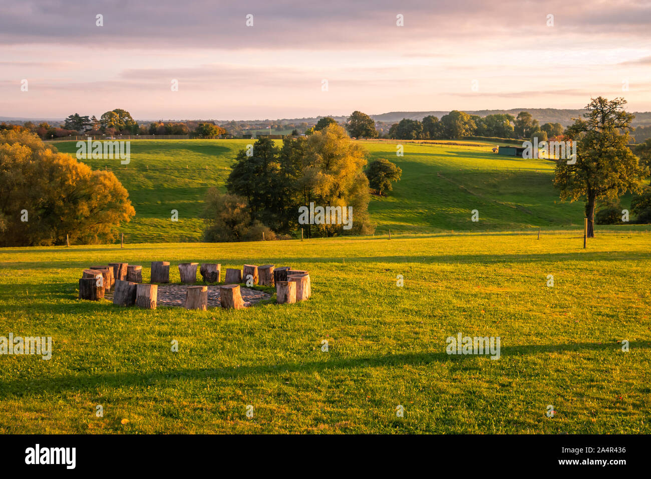 Beautiful hilly landscape in the north of belgium nearby gemmenich and ...