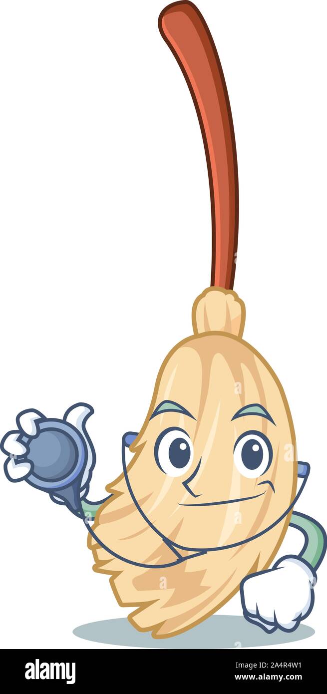 Doctor broom with in a the cartoon Stock Vector Image & Art - Alamy