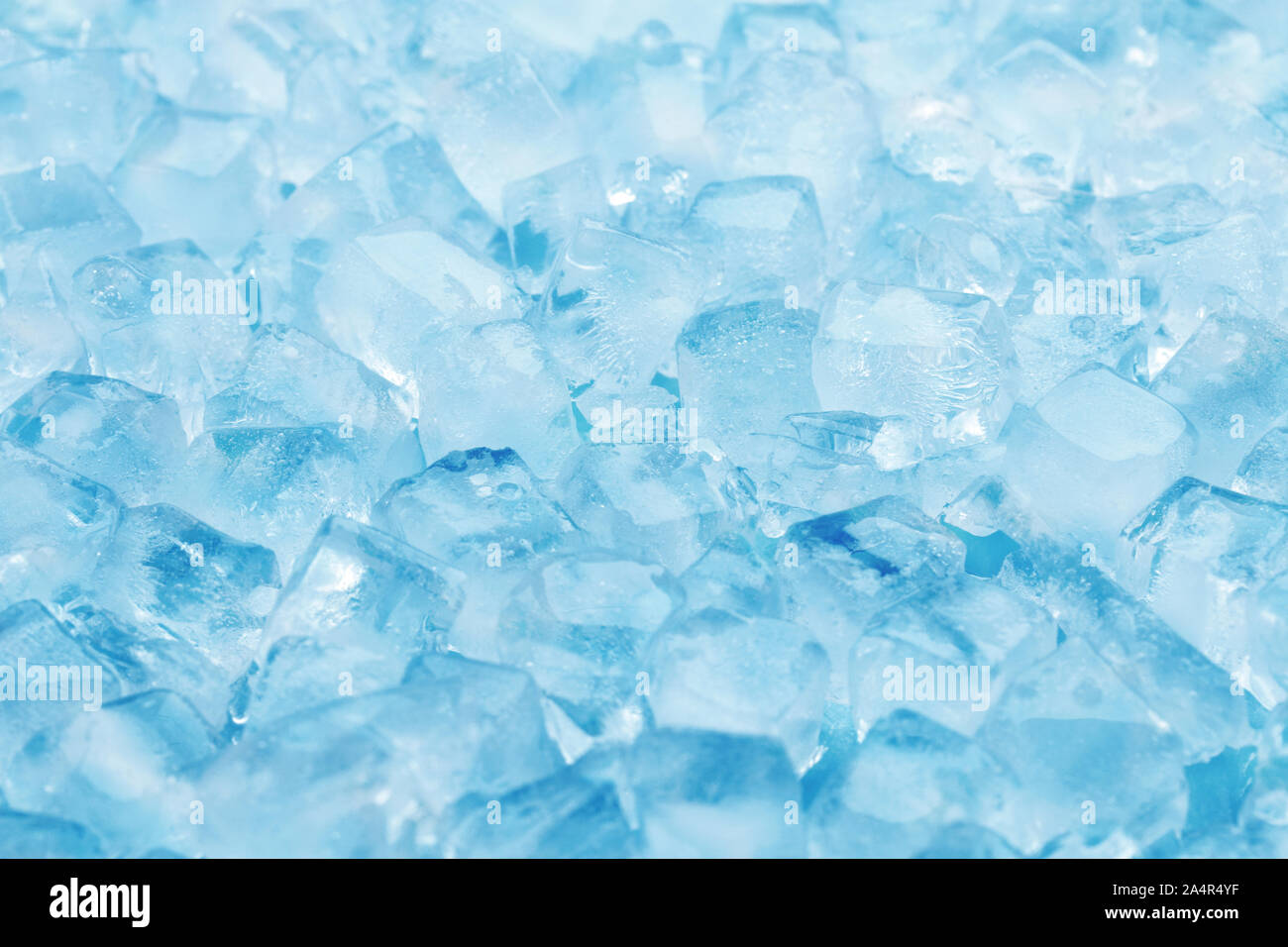winter clear blue ice cube texture or natural cold background Stock ...