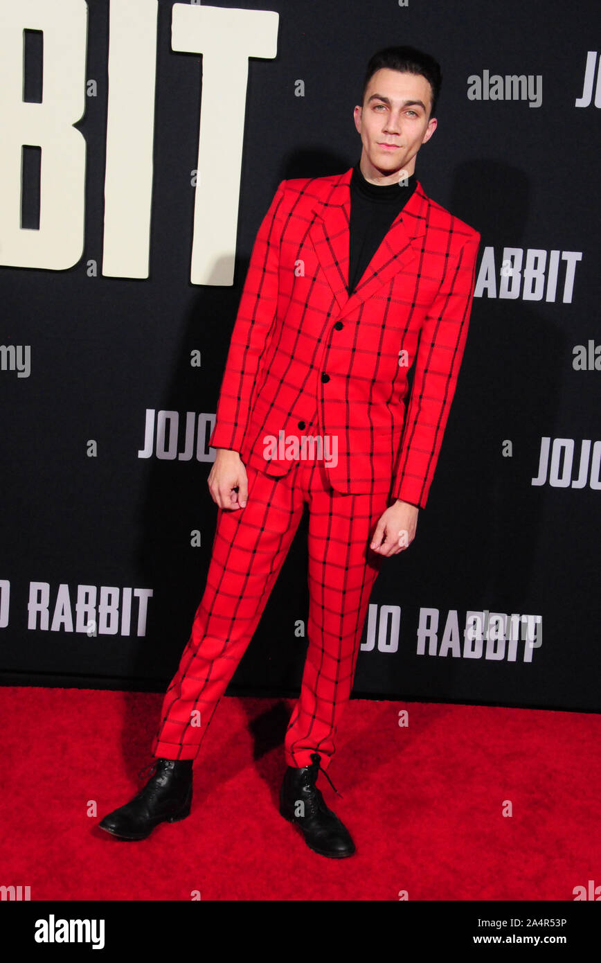 Los Angeles, California, USA 15th October 2019 Actor Luke Brandon Field ...