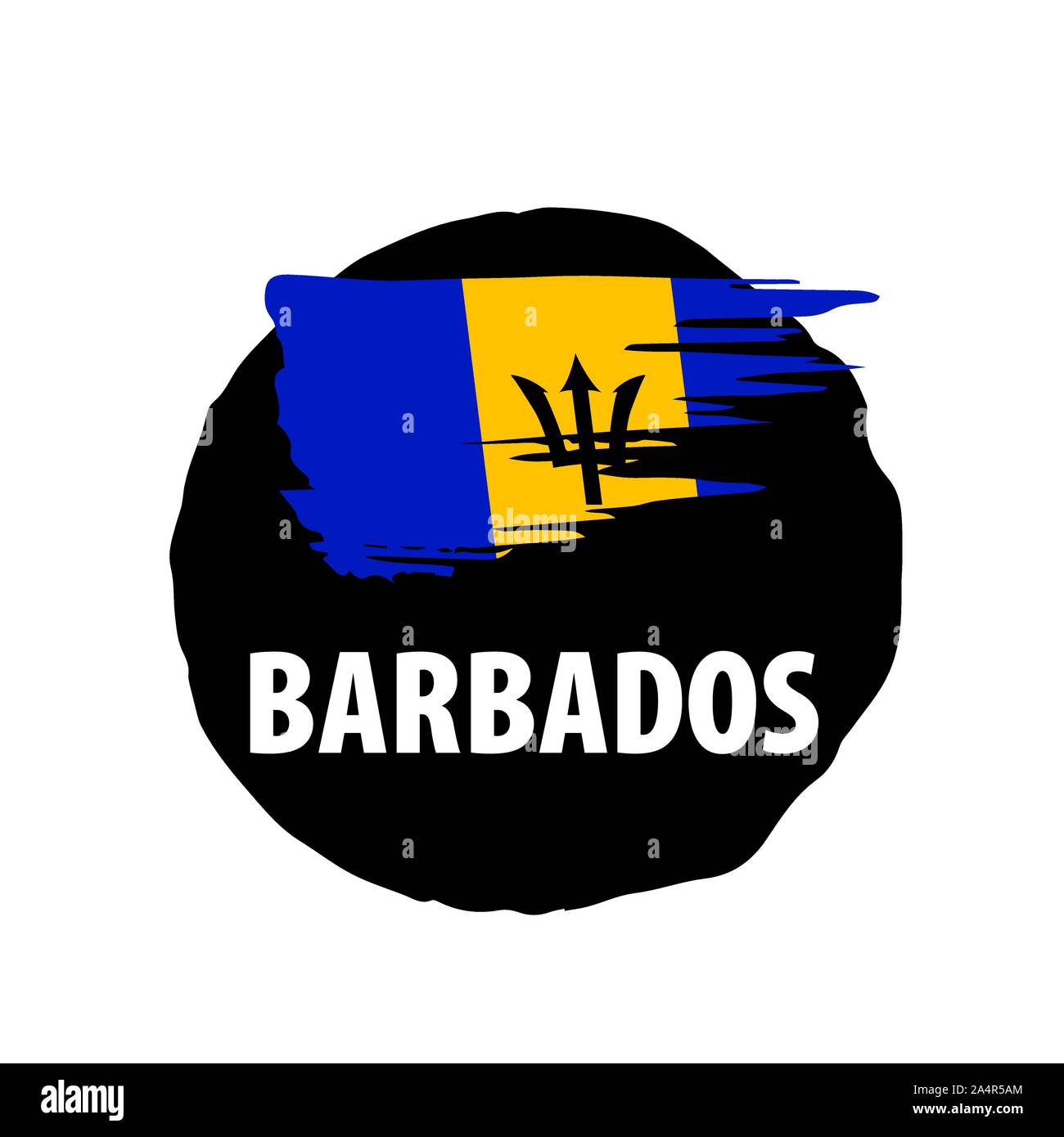 Barbados flag in official Stock Vector Images - Alamy