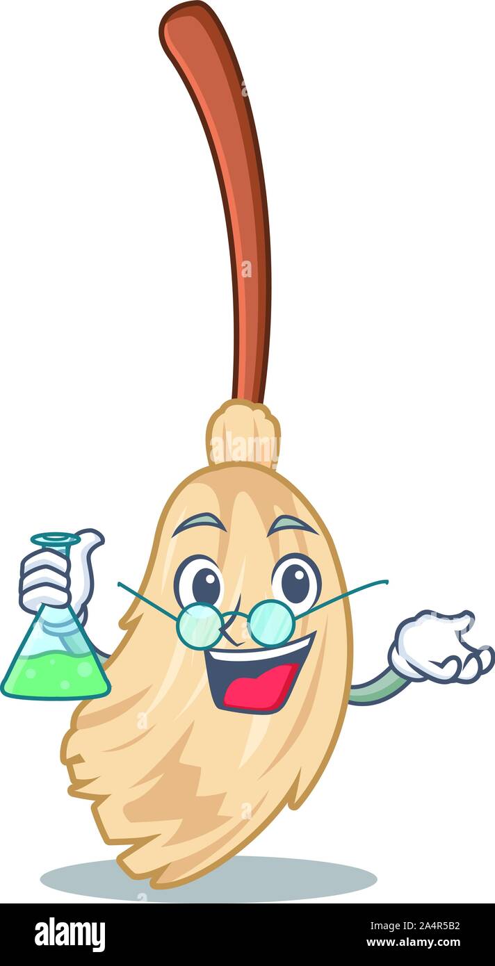 Professor broom with the in cartoon shape Stock Vector Image & Art - Alamy