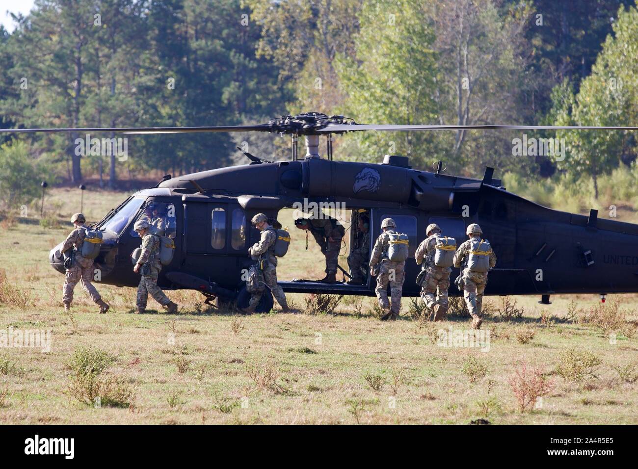 A group of U.S. Army Rangers, assigned to the 5th Ranger Training ...