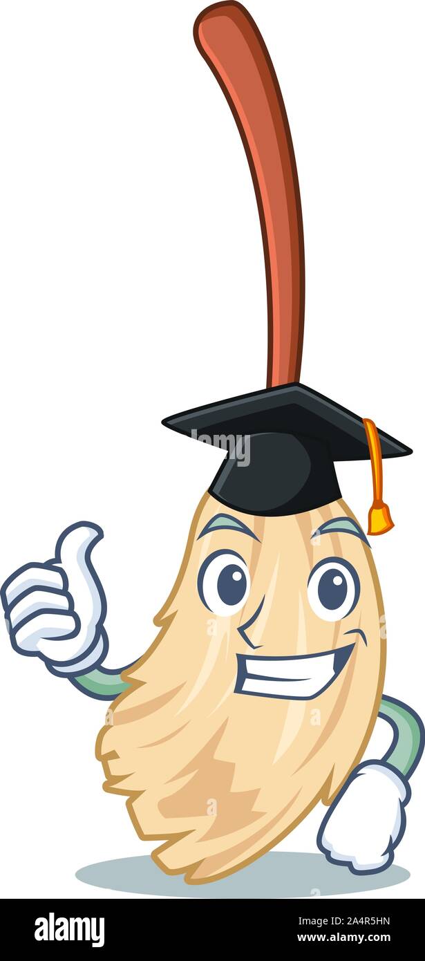 Graduation broom with the in cartoon shape Stock Vector Image & Art - Alamy