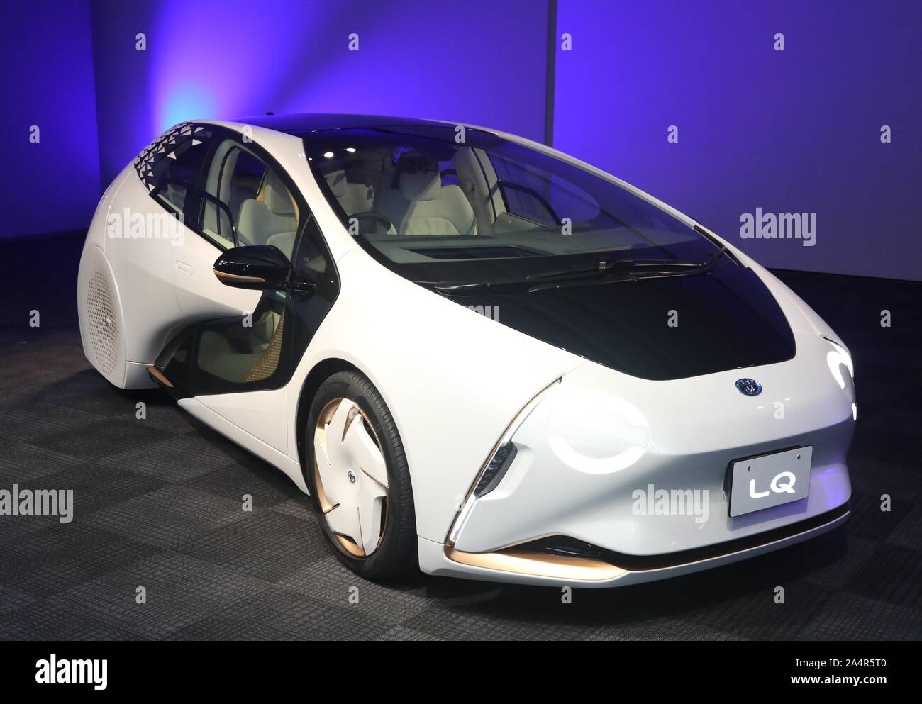 Photo taken in Tokyo on Oct. 8, 2019, shows the LQ concept car ...