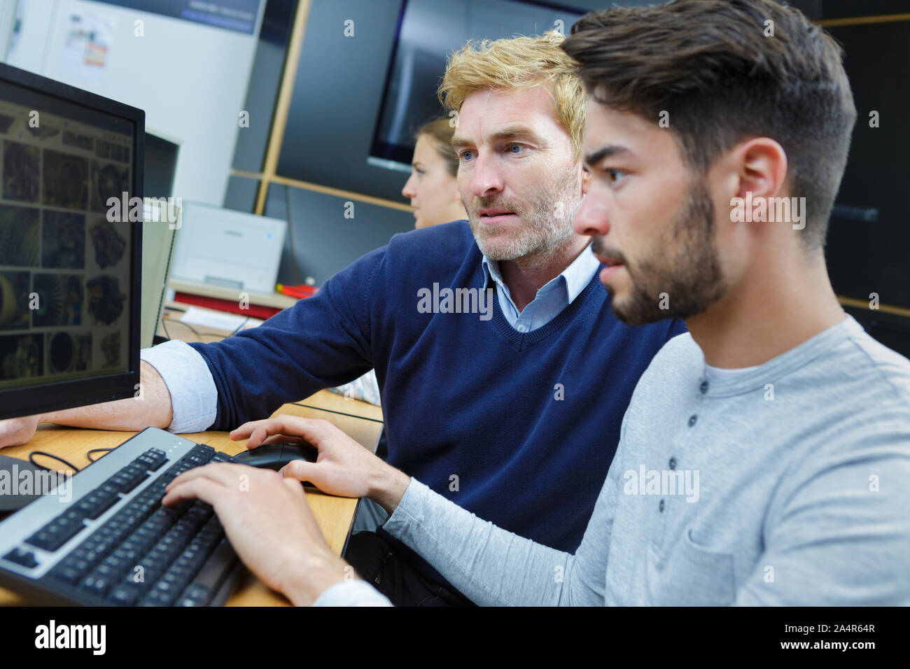 people are planning in progress Stock Photo - Alamy