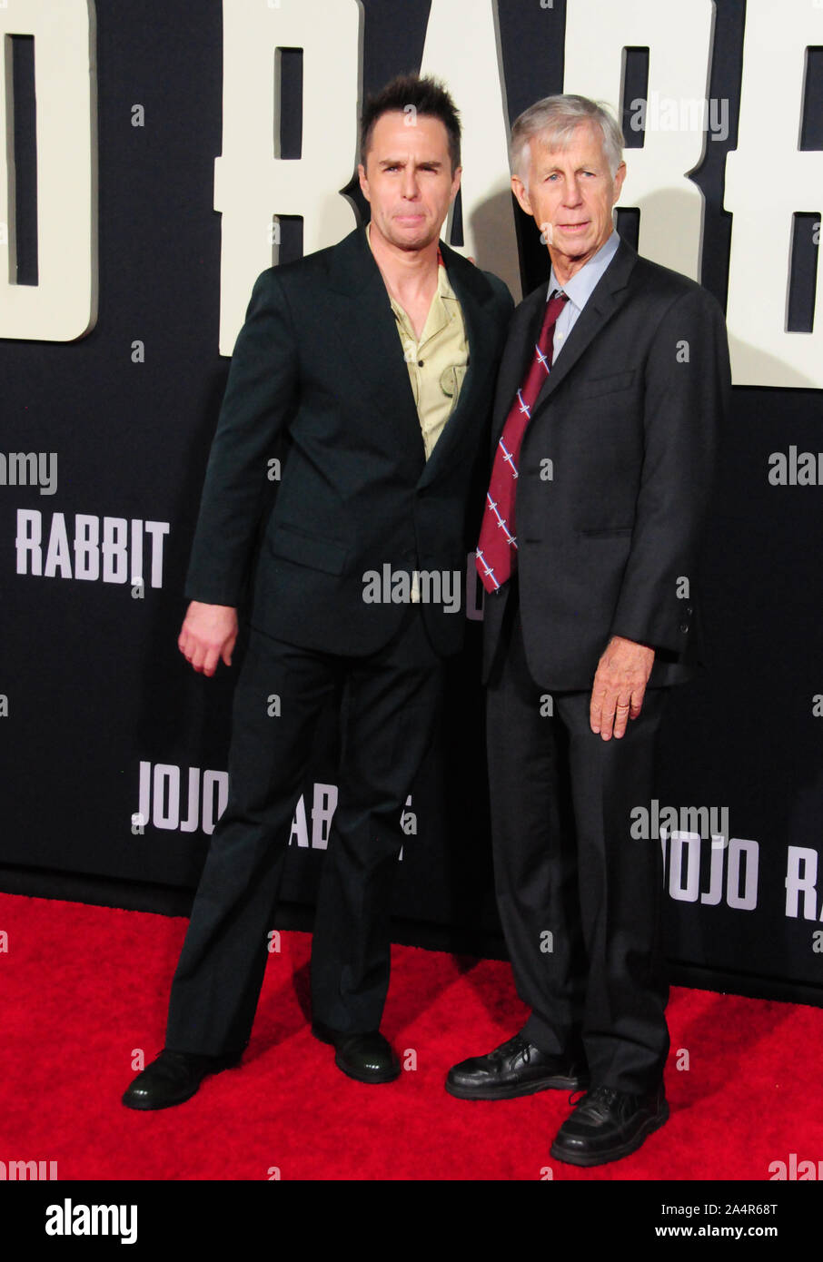 Los Angeles, California, USA 15th October 2019 Actor Sam Rockwell and ...