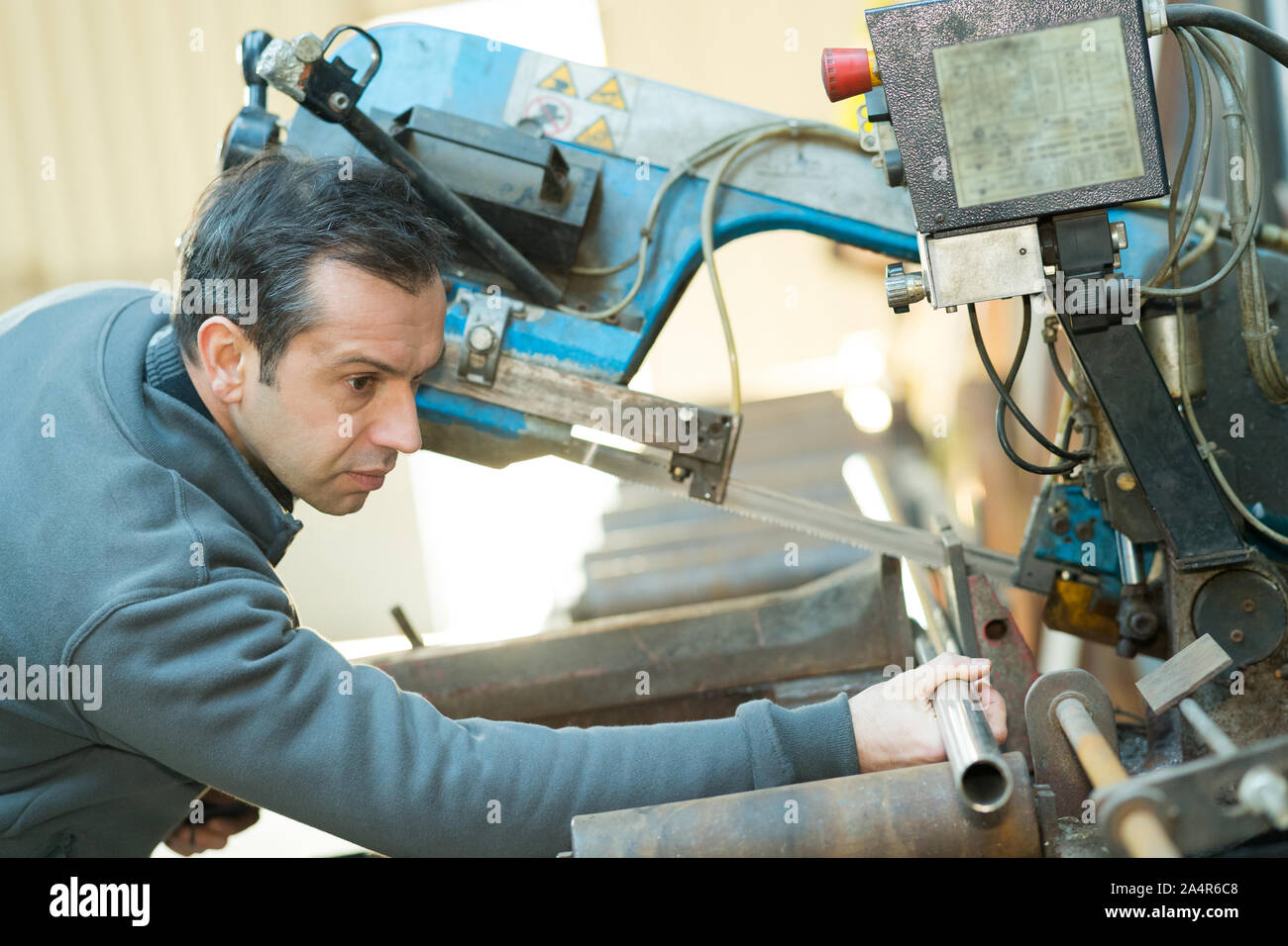 Industrial machinery mechanics factory worker hi-res stock photography ...