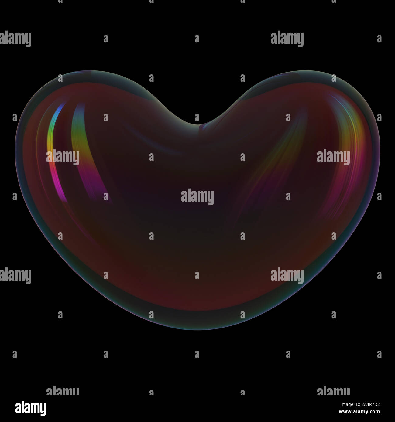 Bad heart shape black symbol dark translucent like oil. Toxic dirty ...