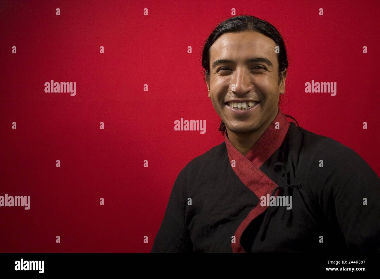 Model Release No: 042.Rashil Palanchoke plays the sarangi in popular ...