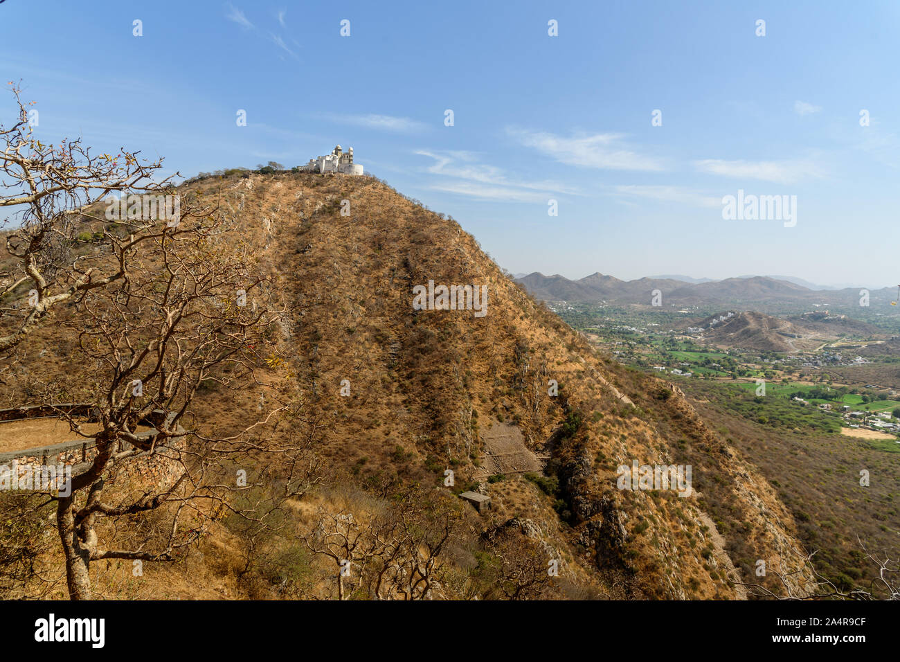 Monsoon Palace or Sajjan Garh Palace on the hill in Udaipur. Rajasthan ...