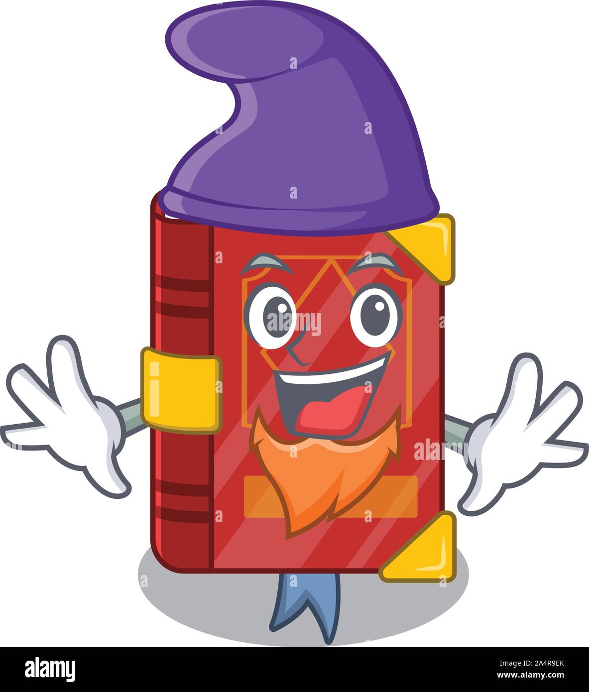 Elf magic spell book in the cartoon Stock Vector Image & Art - Alamy