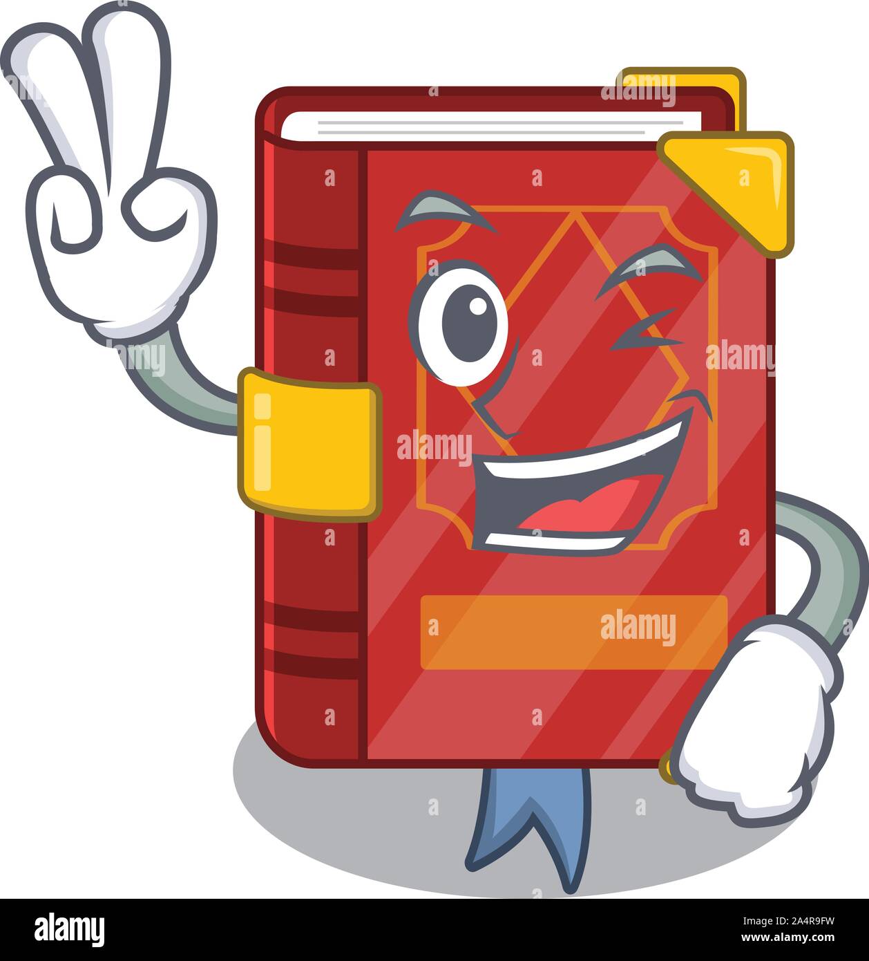 Two finger magic spell book on cartoon rack Stock Vector Image & Art ...