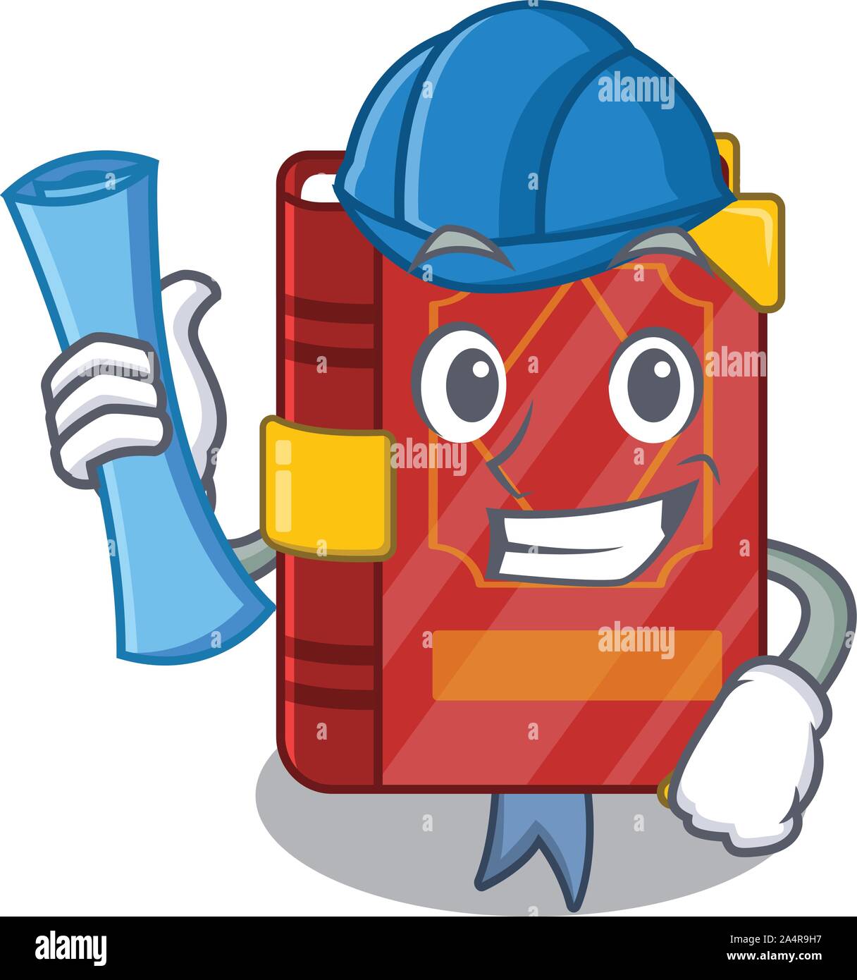 Architect magic spell book on cartoon rack Stock Vector Image & Art - Alamy