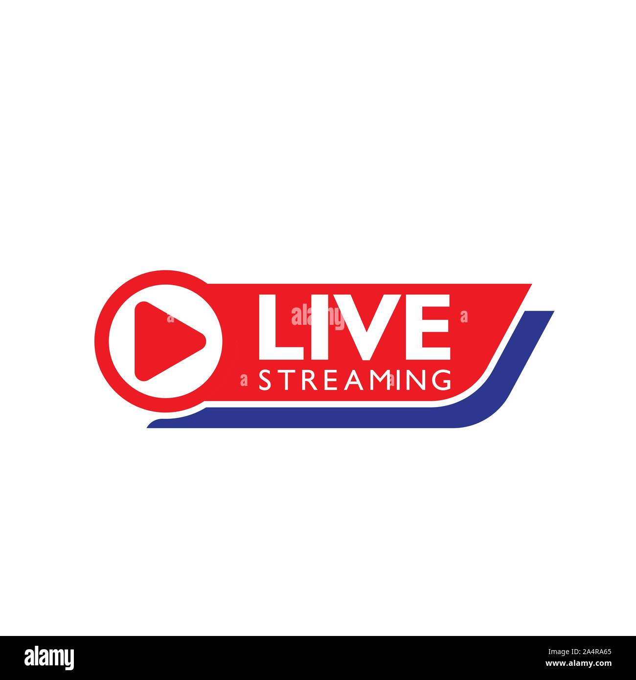 Live stream logo design. Vector illustration design template Stock ...