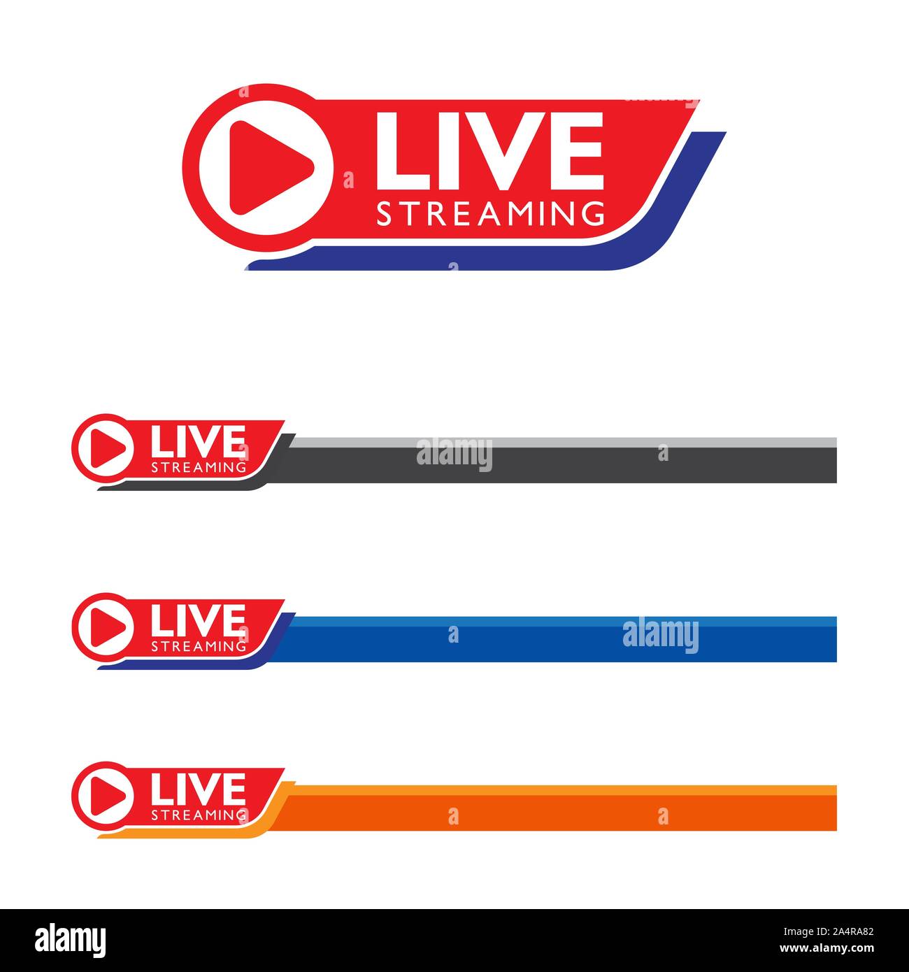 Live stream logo design. Vector illustration design template Stock ...