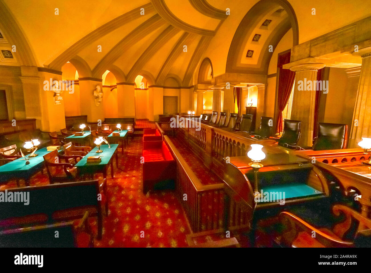 Old Supreme Court Chamber Courtroom US Capitol Washington DC. Room used ...