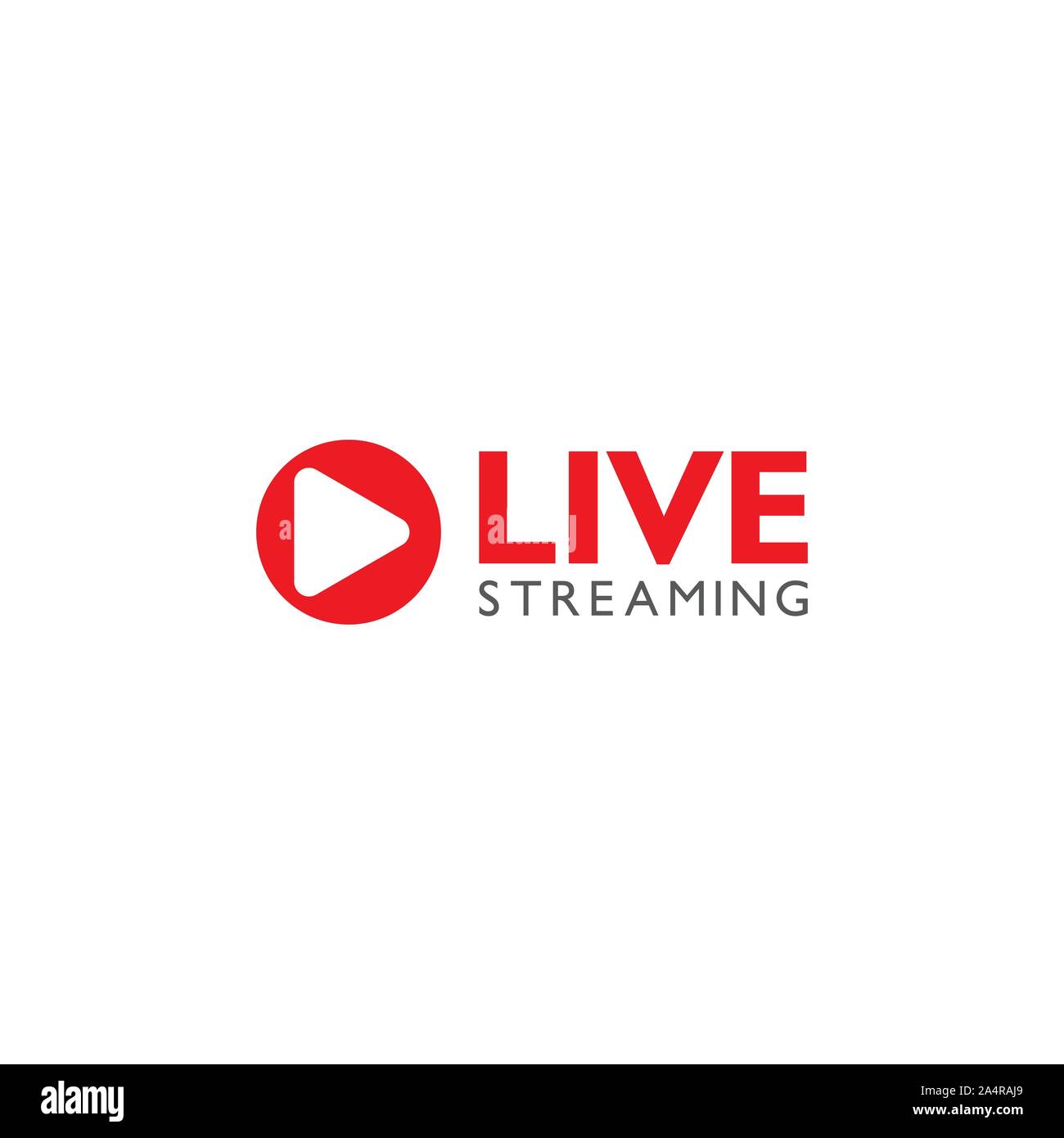 Live stream logo design. Vector illustration design template Stock ...