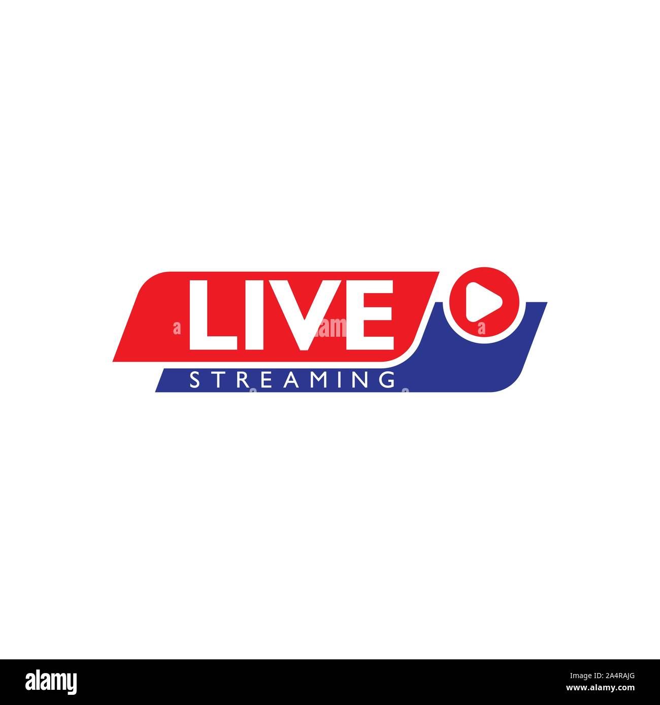 Live stream logo design. Vector illustration design template Stock ...
