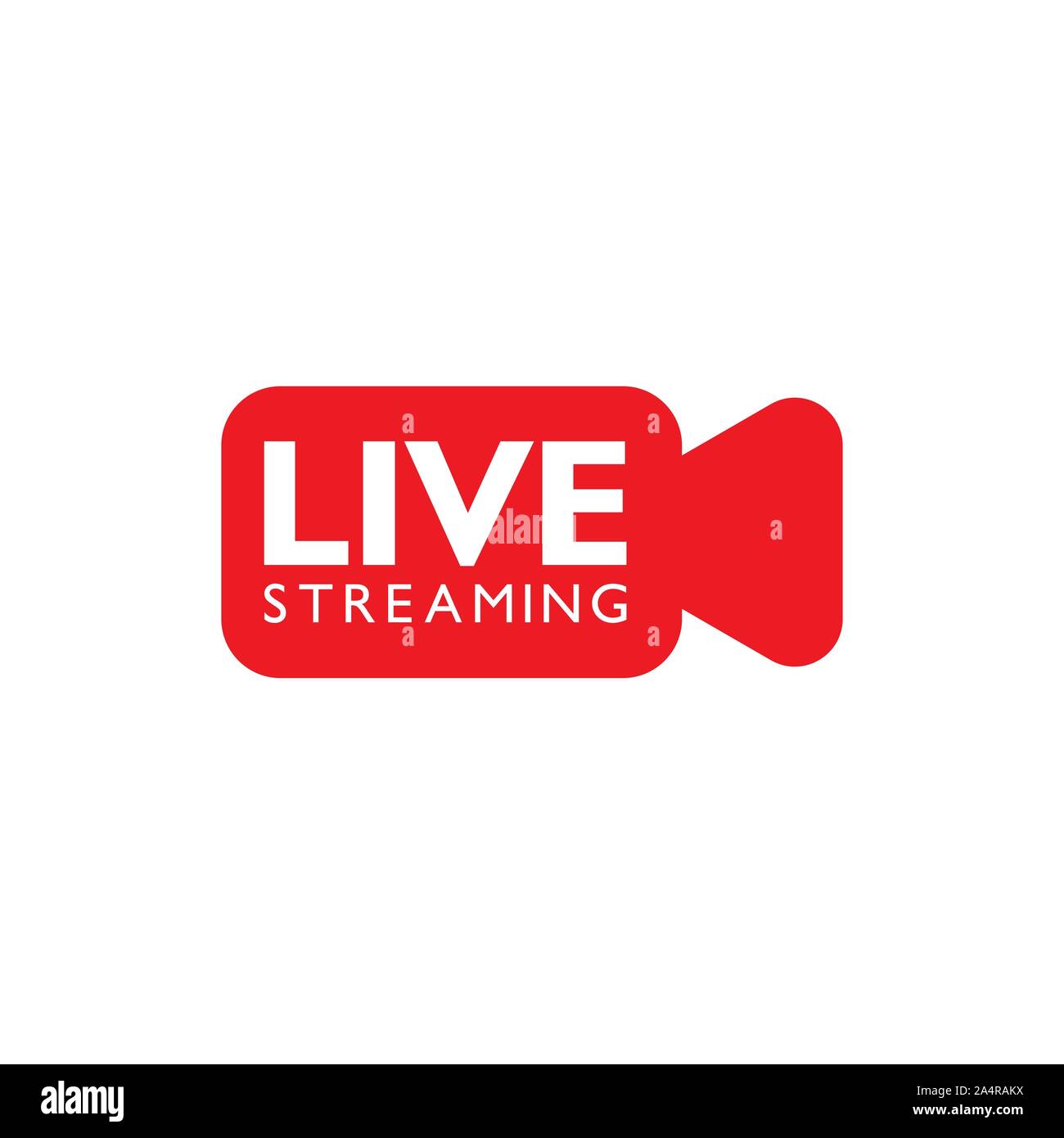 Live stream logo design. Vector illustration design template Stock ...