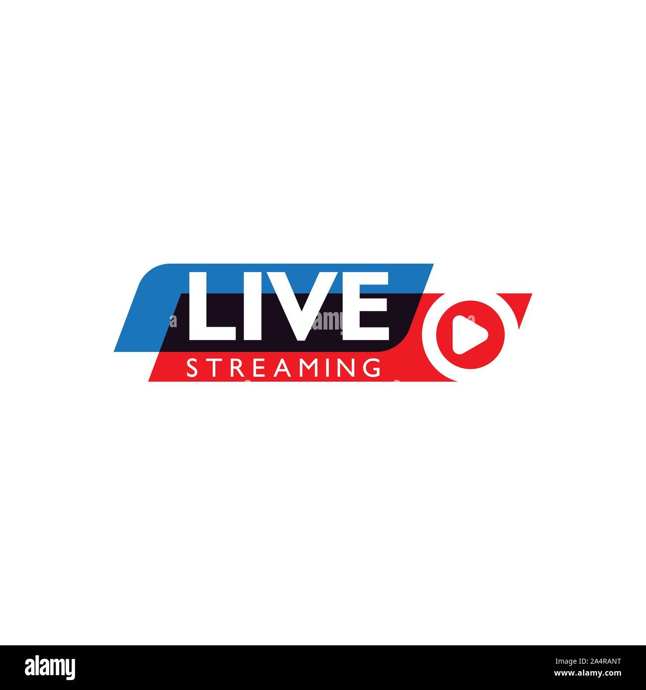 Live stream logo design. Vector illustration design template Stock ...