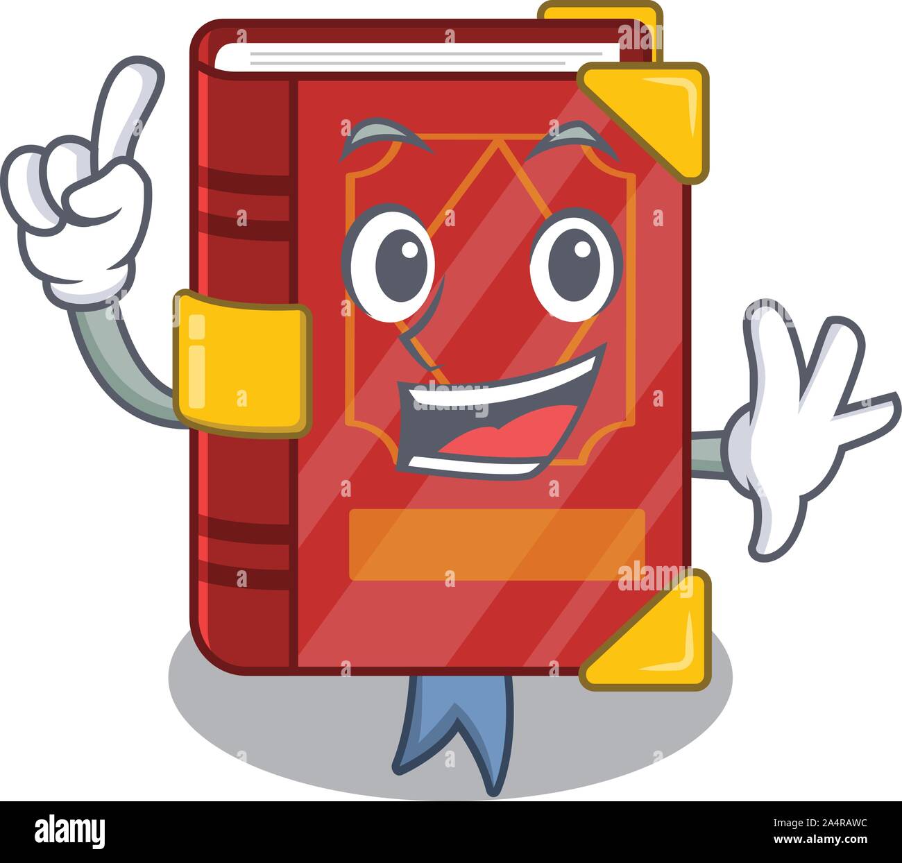 Finger magic spell book in shape mascot Stock Vector Image & Art - Alamy