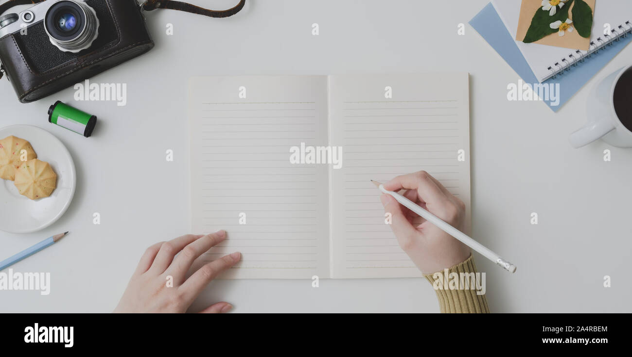 Overhead shot female photographer hi-res stock photography and images ...