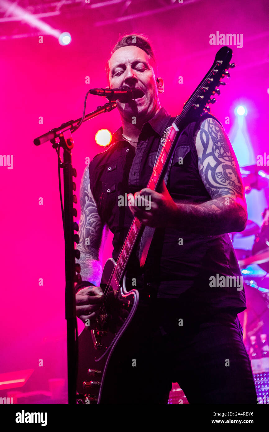 Milan Italy. 14 October 2019. The Danish rock band VOLBEAT performs ...