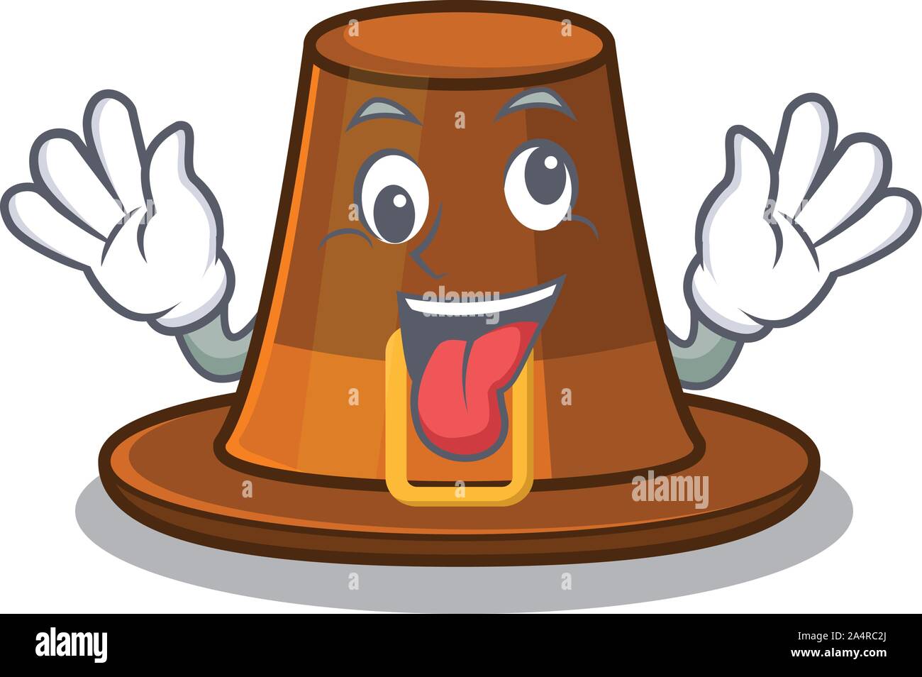 Crazy pilgrim hat on a cartoon table Stock Vector Image & Art - Alamy