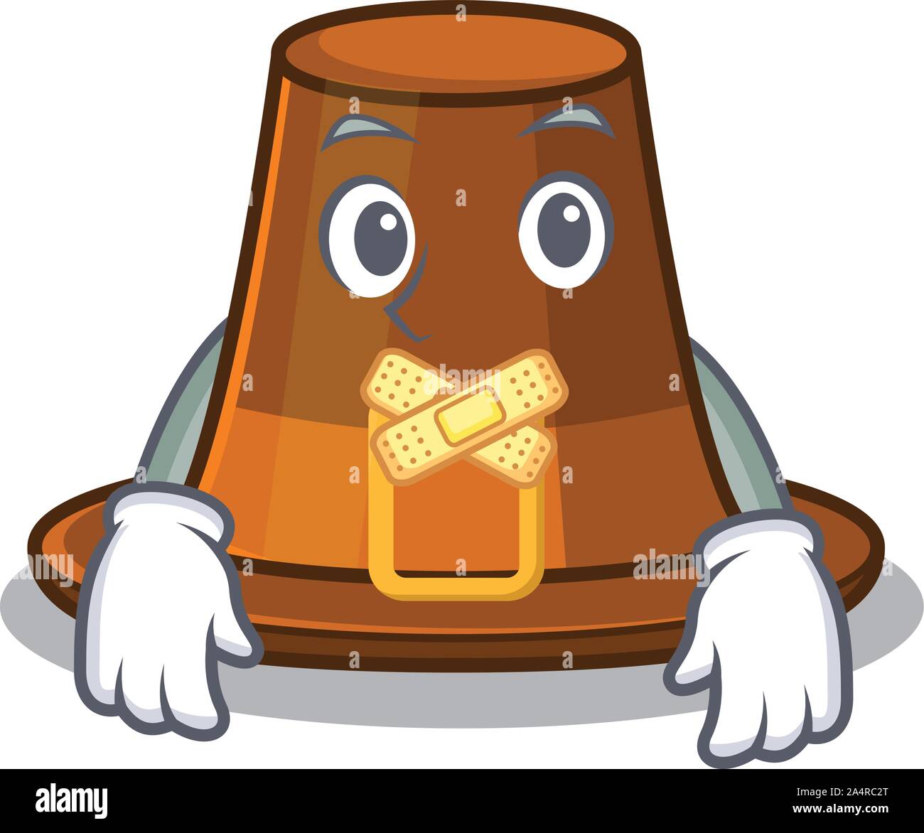 Silent pilgrim hat on a cartoon table Stock Vector Image & Art - Alamy