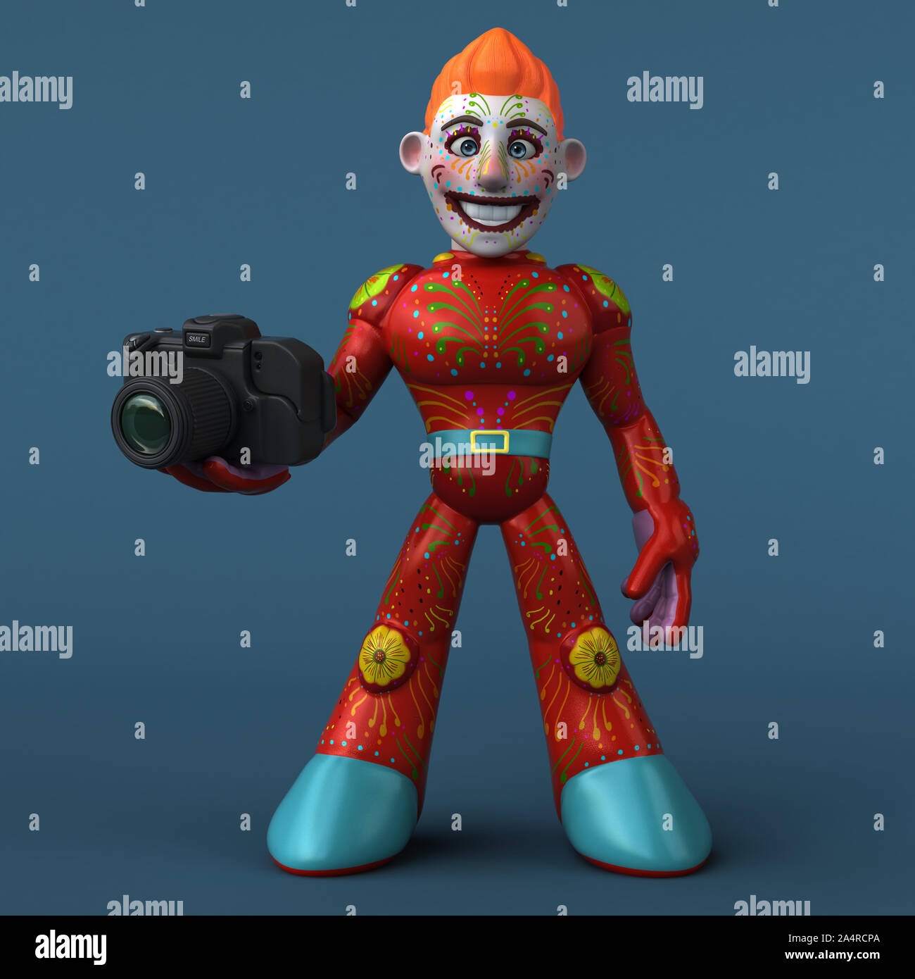 Mexican hero - 3D Illustration Stock Photo - Alamy