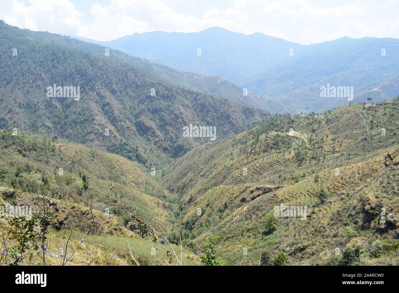 Beautiful landscape in eastern part of Nepal hillside Stock Photo - Alamy