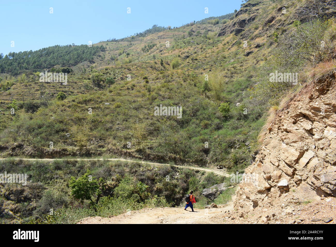 Beautiful landscape in eastern part of Nepal hillside Stock Photo - Alamy