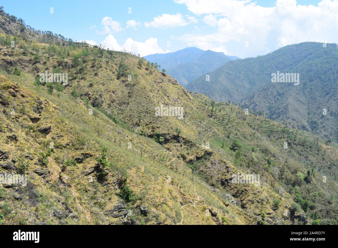 Beautiful landscape in eastern part of Nepal hillside Stock Photo - Alamy