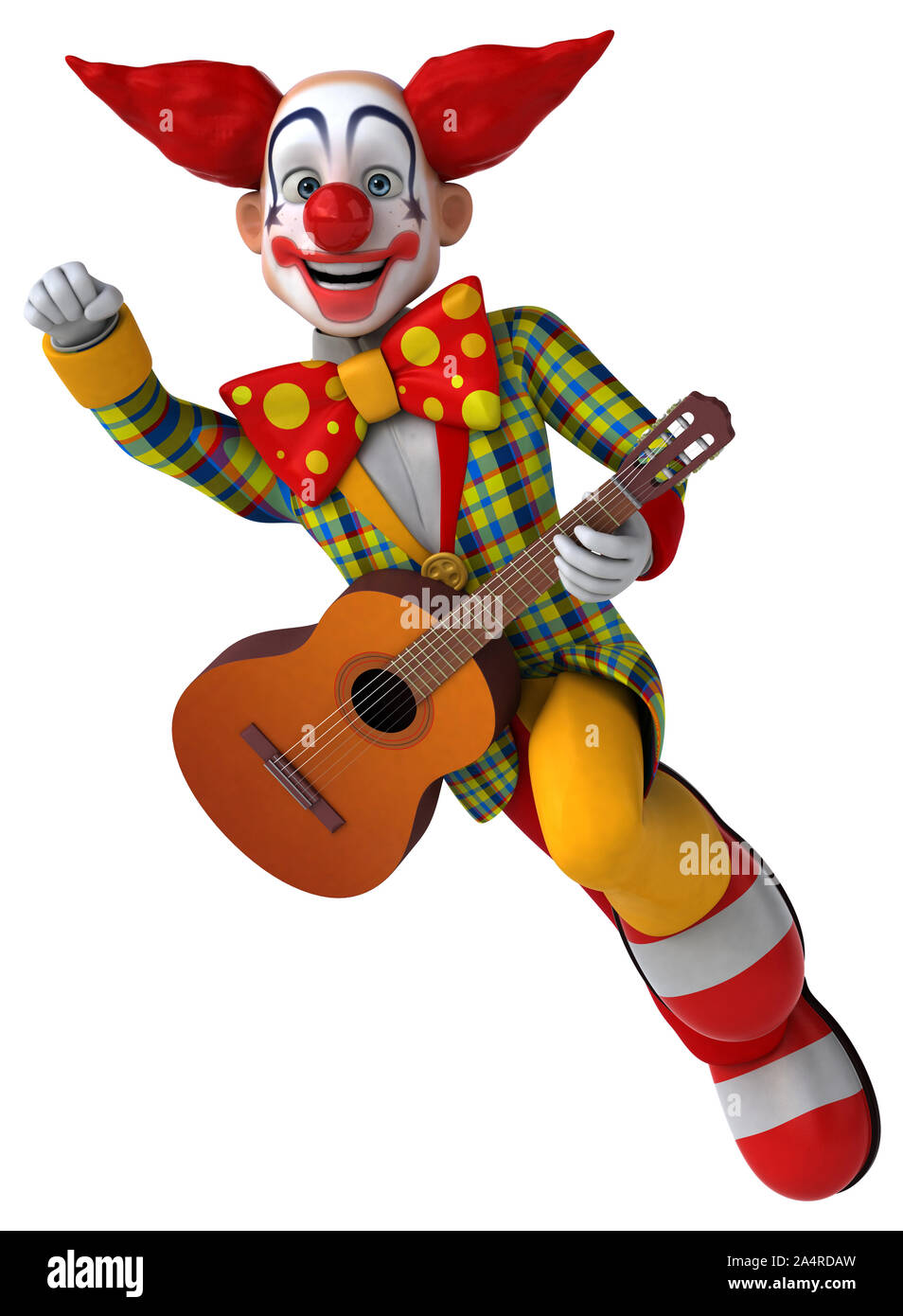 Fun clown - 3D Illustration Stock Photo - Alamy