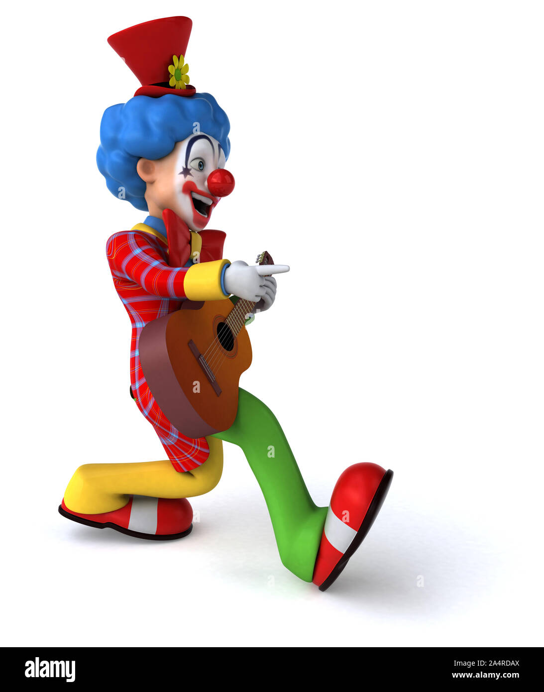 Fun clown - 3D Illustration Stock Photo - Alamy