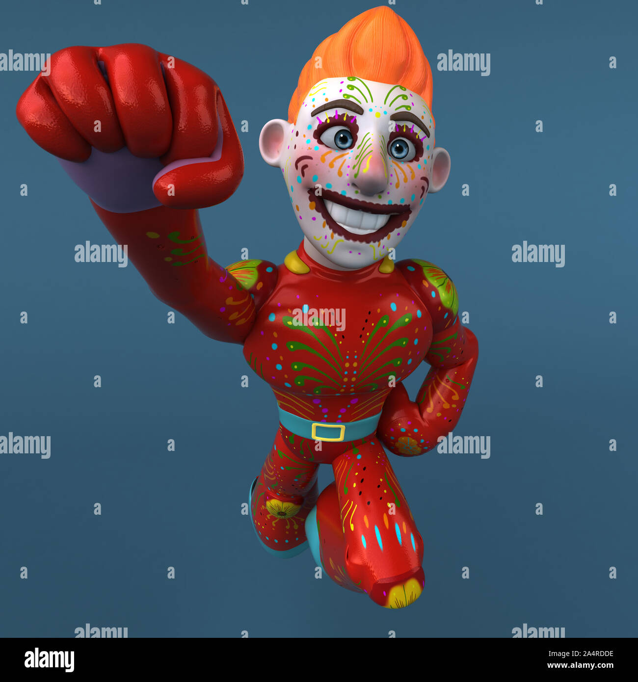 Mexican hero - 3D Illustration Stock Photo - Alamy