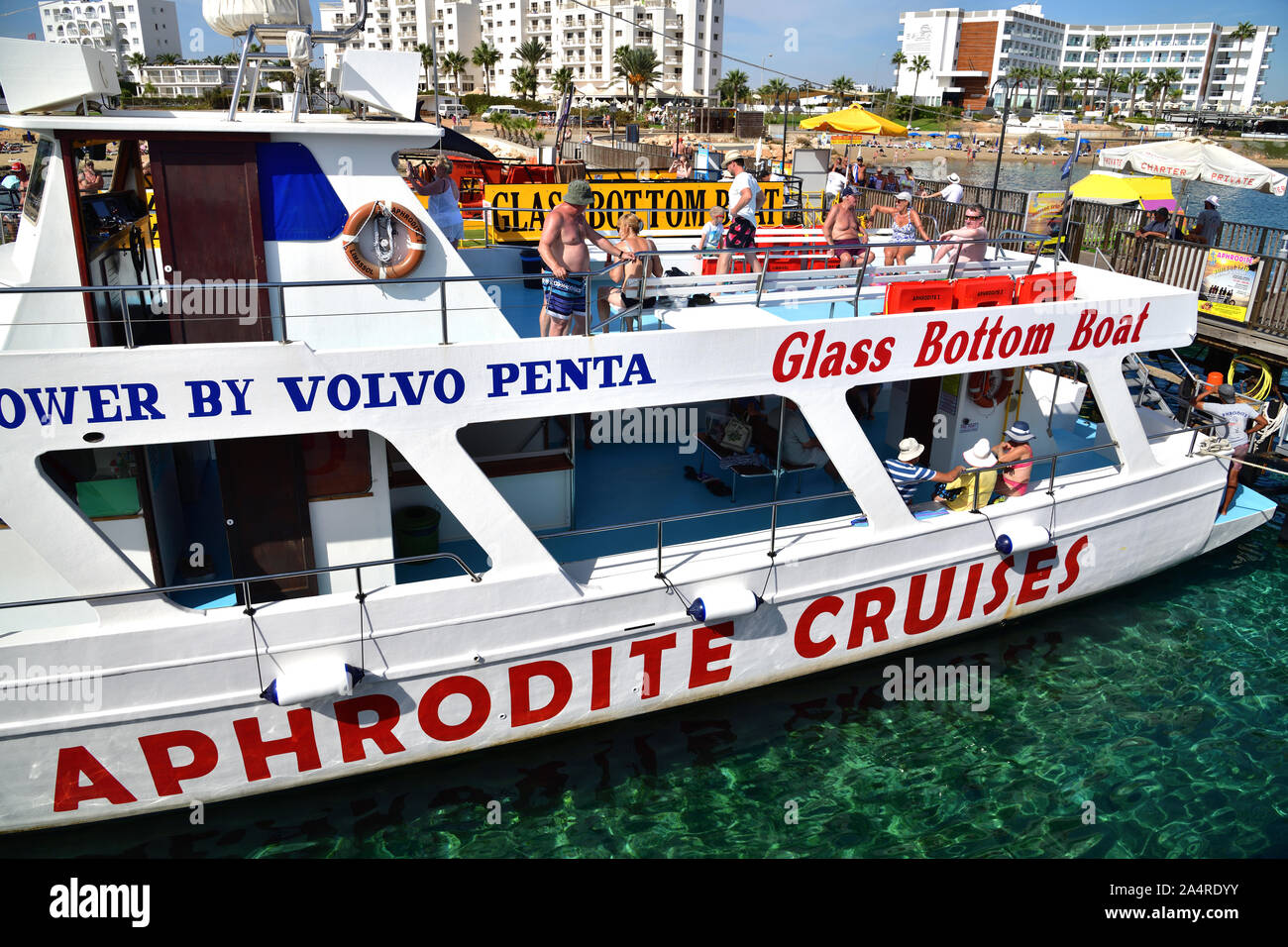 Protaras, Cyprus - Oct 10. 2019. Aphrodite Cruise -Sightseeing ship ...