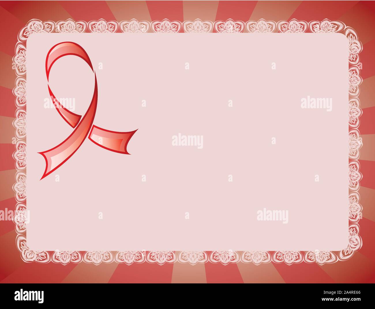 Stylized red support ribbon on abstract background Stock Vector Image ...