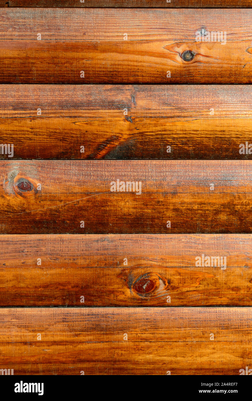 Wooden rustic background. Bright orange planks in natural daylight ...