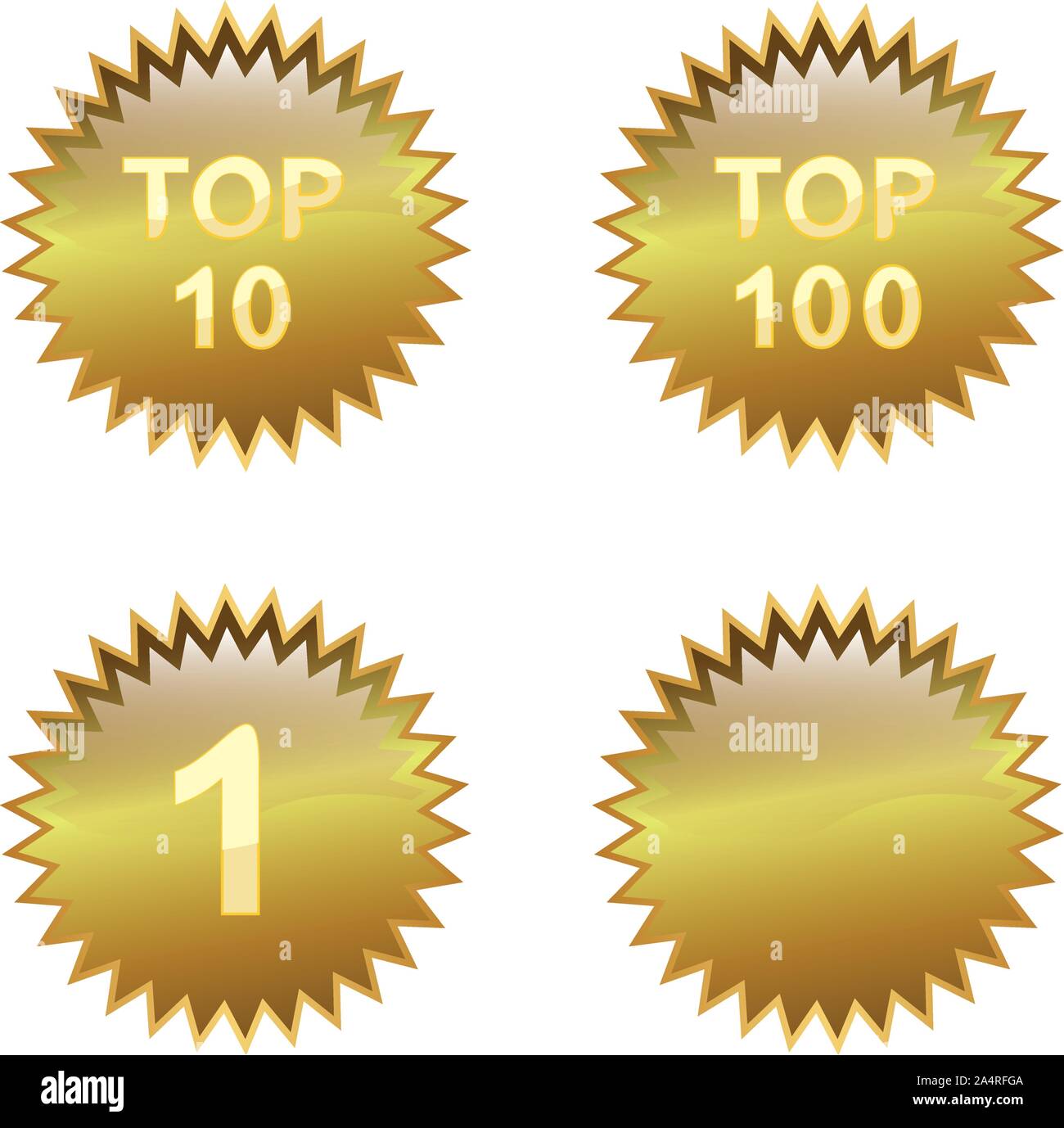 Blank Gold Badge