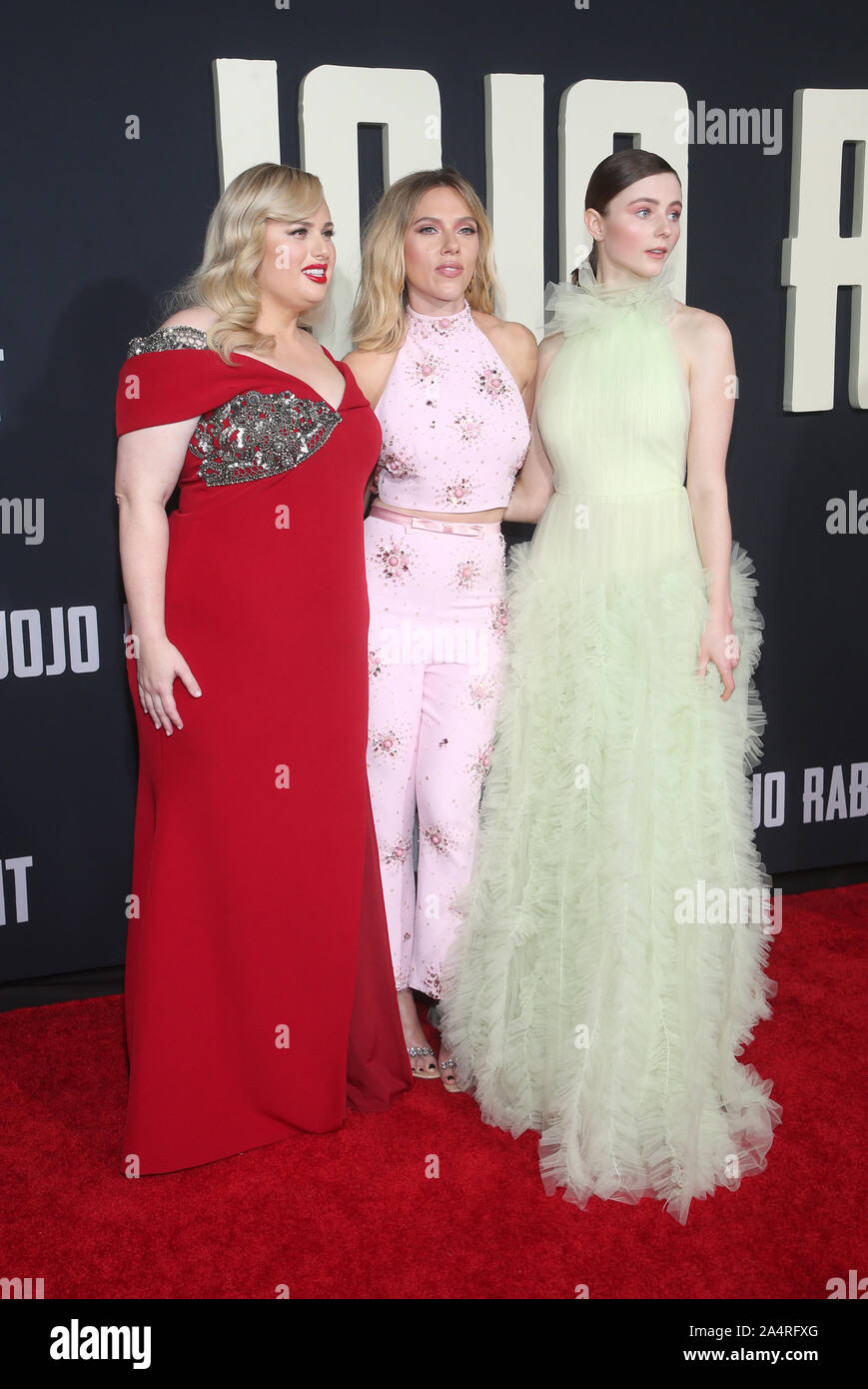 Los Angeles, Ca. 15th Oct, 2019. Rebel Wilson, Scarlett Johansson ...