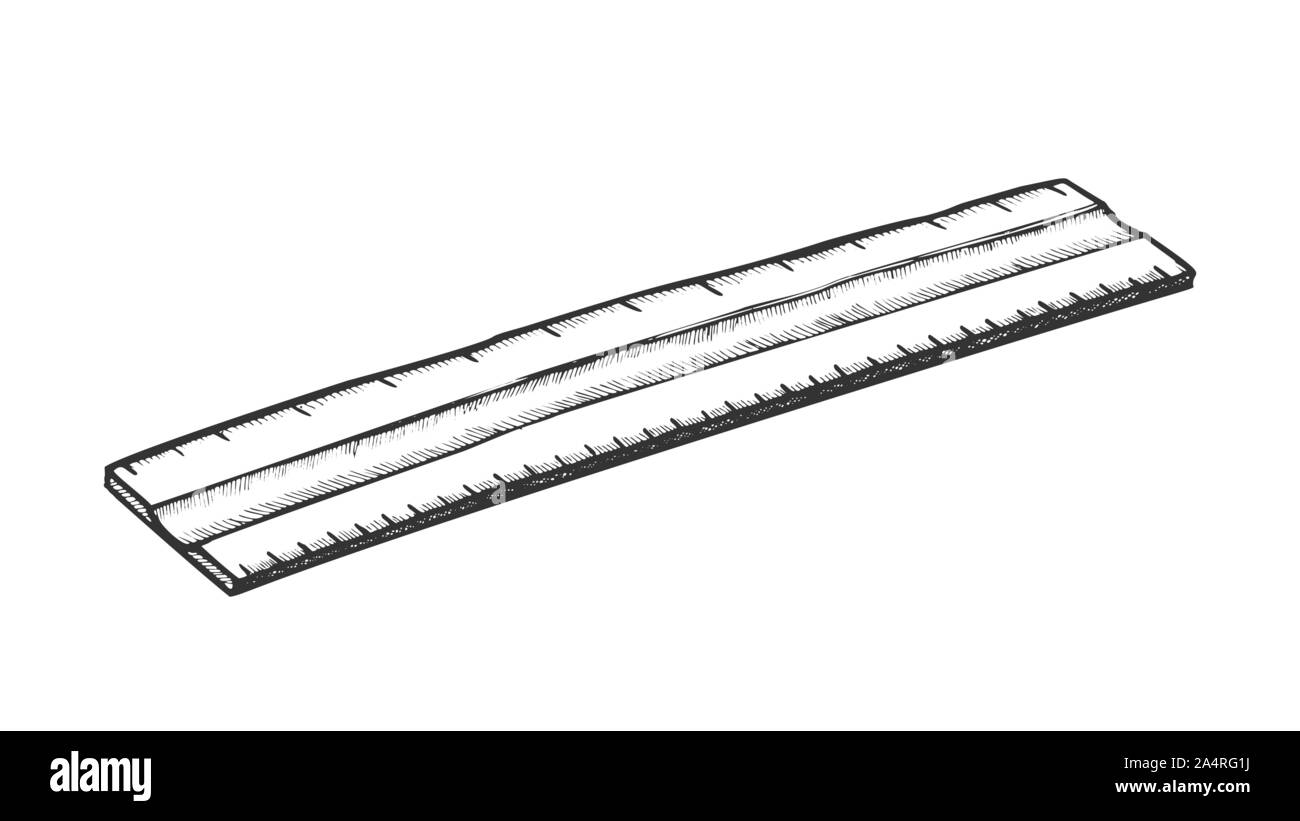 Wooden school ruler Black and White Stock Photos & Images - Alamy