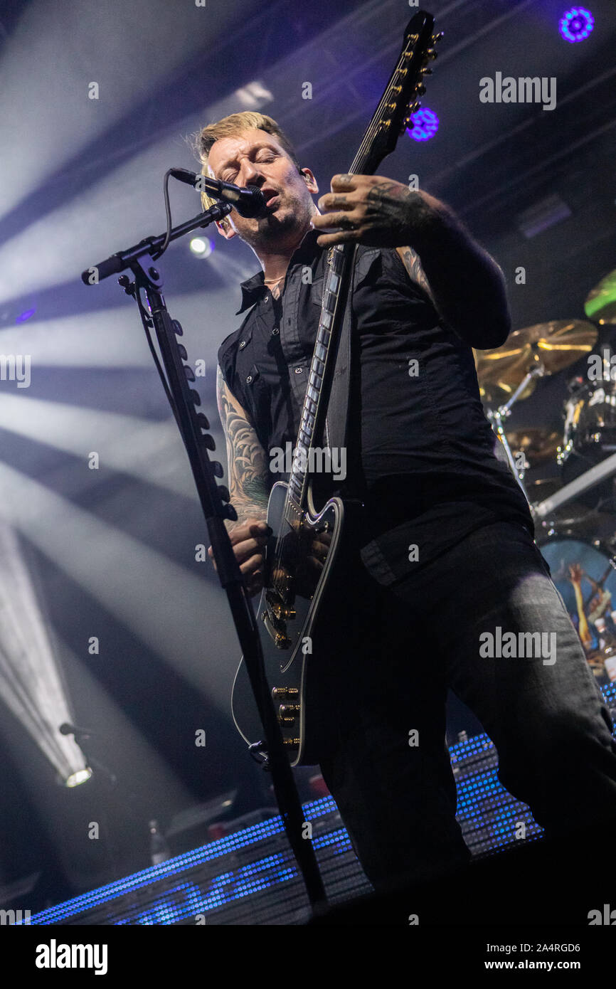 Milan Italy. 14 October 2019. The Danish rock band VOLBEAT performs ...