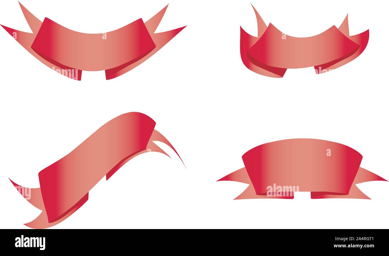 Set of banners isolated on white background Stock Vector Image & Art ...