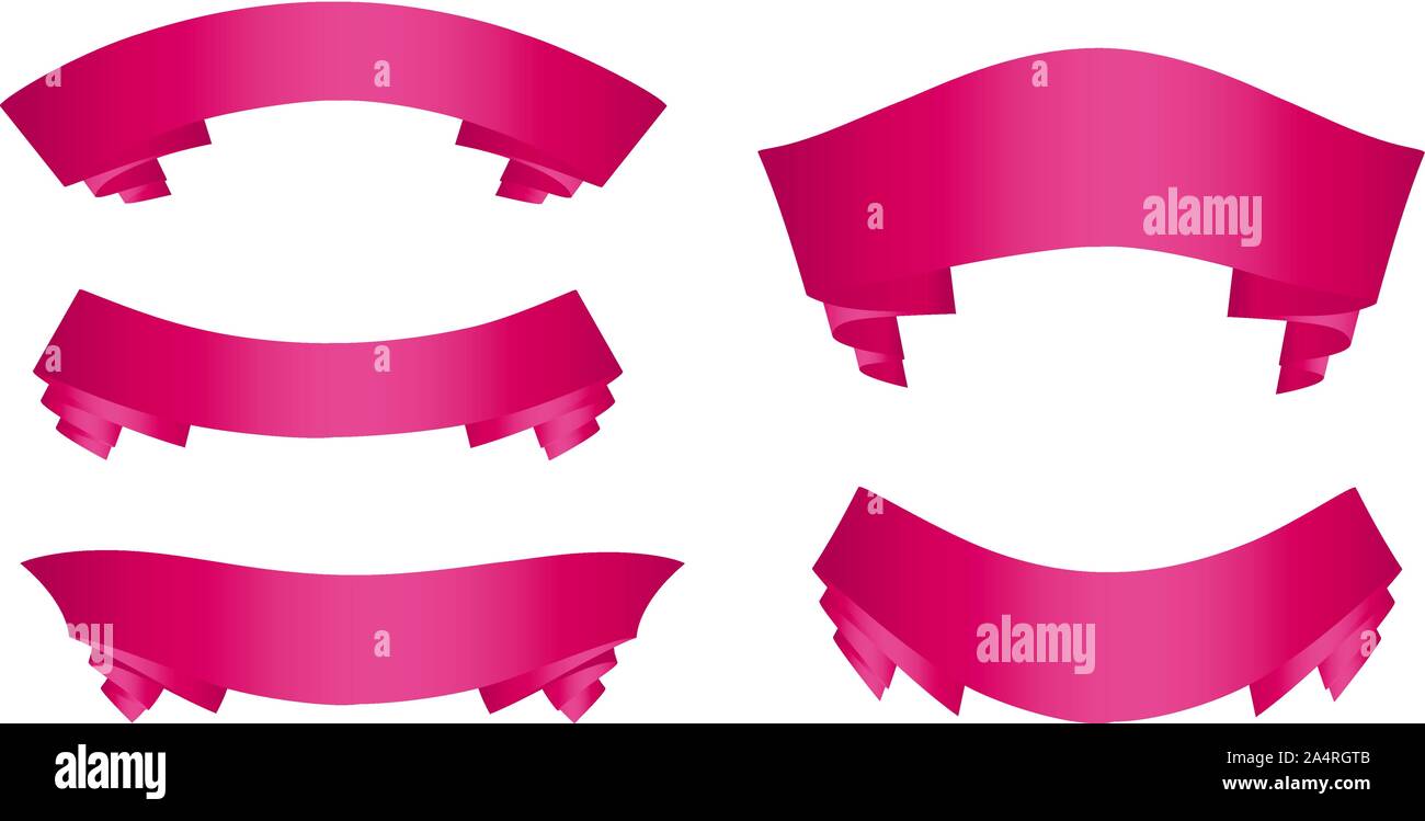 Set of banners isolated on white background Stock Vector Image & Art ...